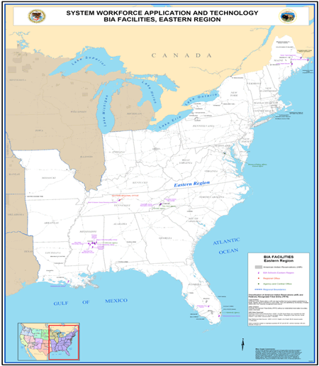 Political Map Eastern Us